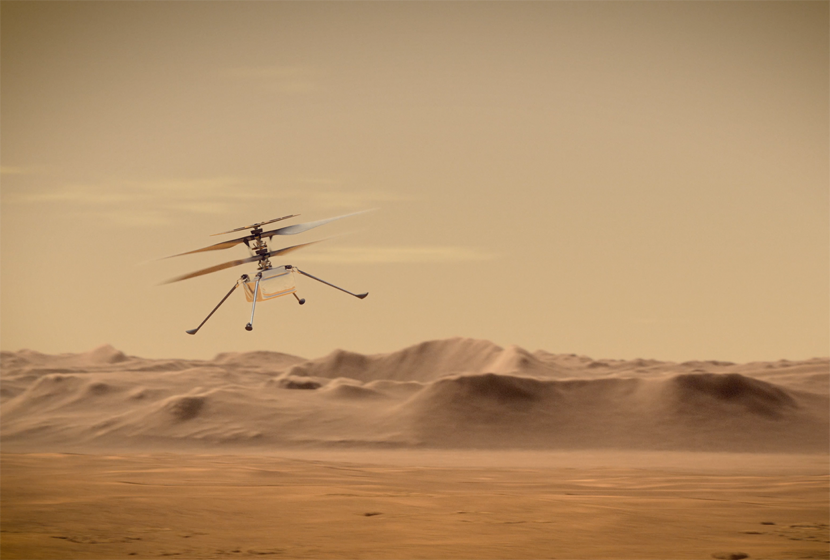 A Drone on Mars